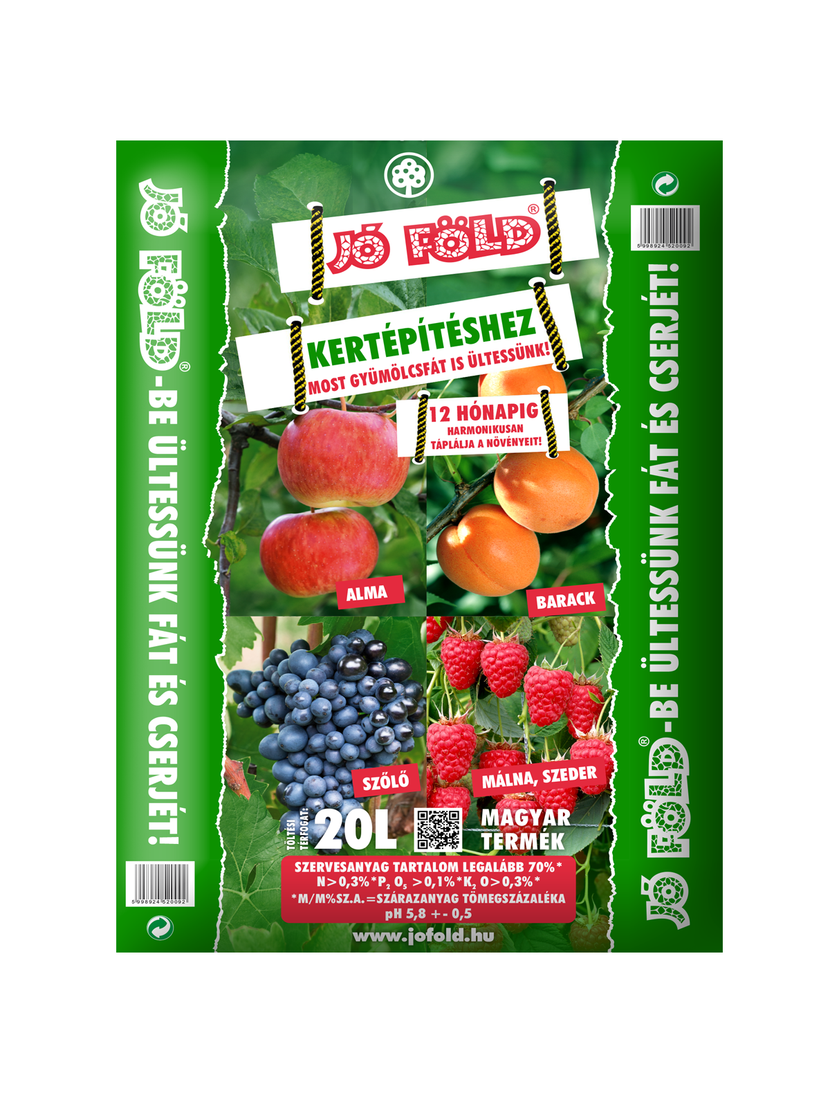 Dobrá pôda na výsadbu ovocných a okrasných drevín 20 l | Hnojivá ...